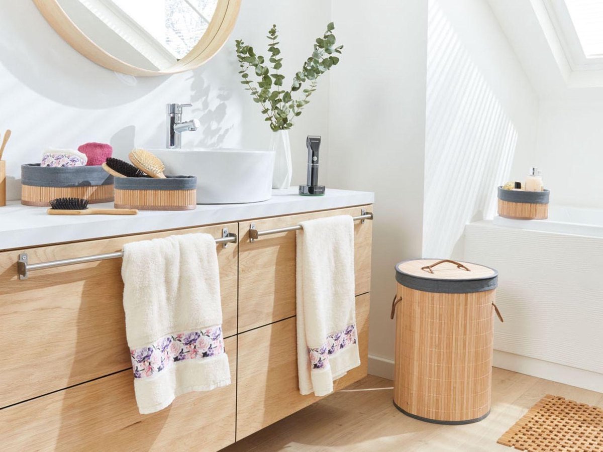 Bamboe Wasmand - Natural Bamboe Wasmand - Wasmand 42L - Wasmand Bamboe ...