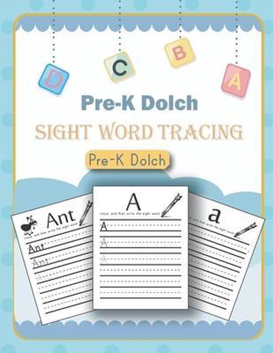 Pre-K Dolch Sight Word Tracing, Blanco Moro | 9798554967221 | Boeken ...