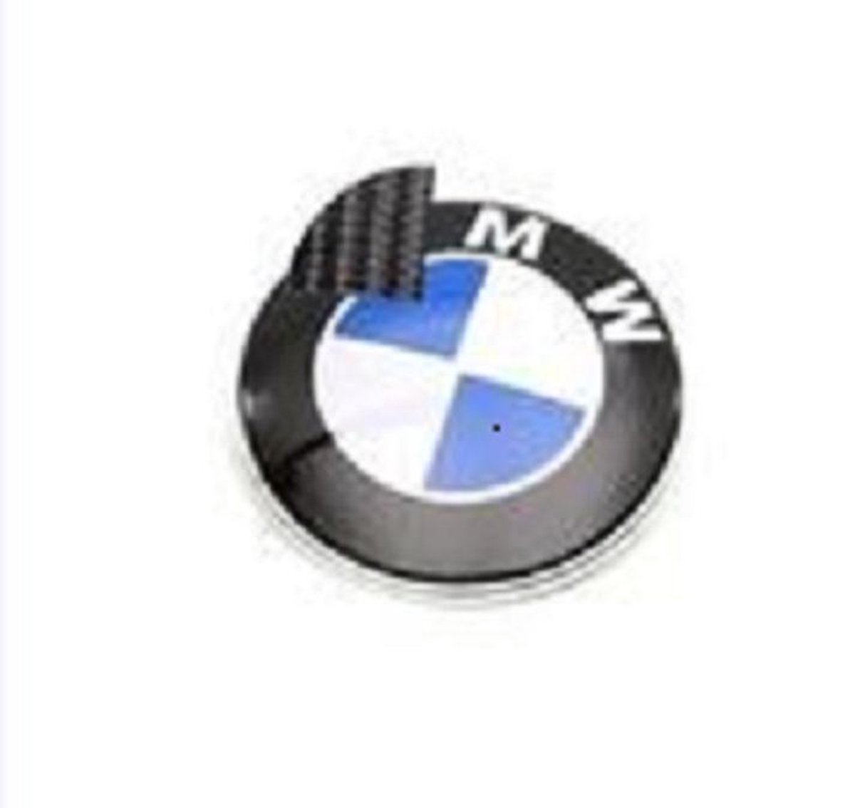 Glanszwarte look sticker voor oud model velgembleem BMW Modellen E34 ...