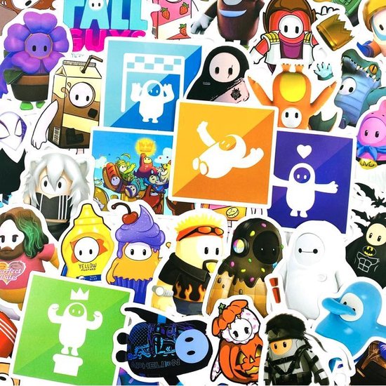 Fall guys – Fall guys stickers – 50 stuks – Fall guys ultimate knock ...