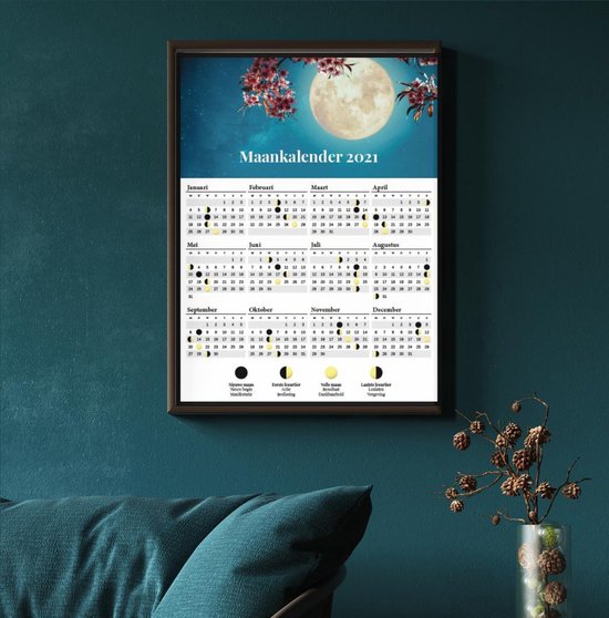 Maankalender 2021 - A3 poster | bol