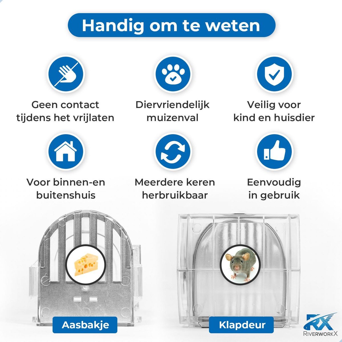 verbeterde versie Diervriendelijke muizenval met gratis E-book ...