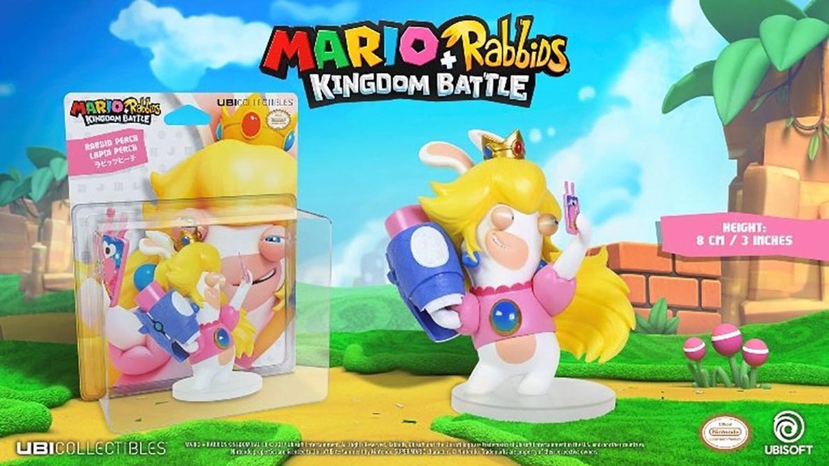 Mario + Rabbids Kingdom Battle Rabbid - Peach 3-inch - Figurine | bol.com