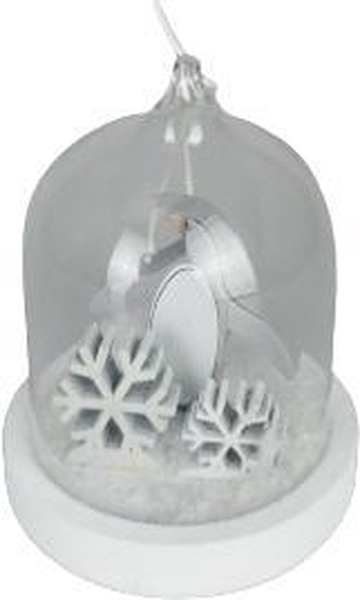 Mini hanger - Pinguïn / ijsbeer - Wit / Grijs - Keramiek / Kunststof ...
