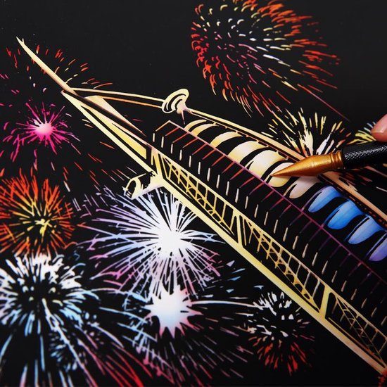 Scratch Art Complete Set (A4 formaat) | Meerdere Varianten/Thema | Kras ...