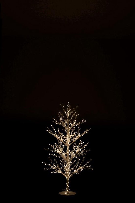 J-Line Boom Kaal+Led+Parel Metaal Wit Medium | bol.com