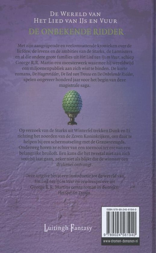 De wereld van het lied van ijs en vuur - De onbekende ridder, George R ...