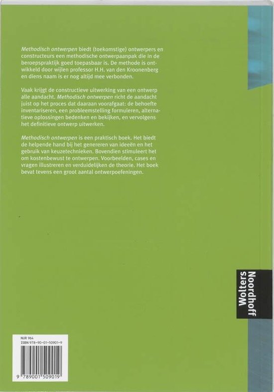 Methodisch ontwerpen | 9789001509019 | F.J. Siers | Boeken | bol