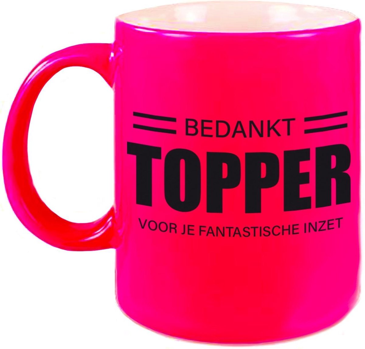 Collega cadeau mok / beker bedankt topper voor je fantastische inzet ...