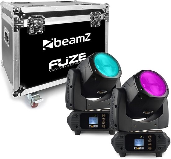 Moving head lichtset - BeamZ FUZE75B 2 stuks in flightcase | bol.com