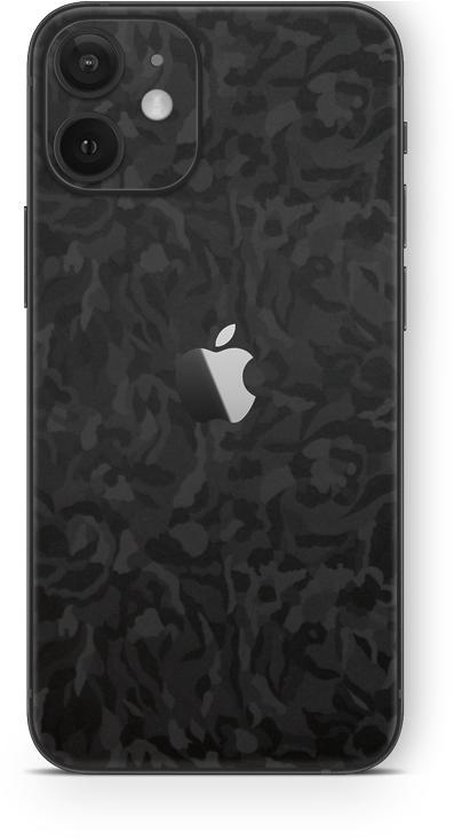 iPhone 12 Mini Skin Camouflage Zwart - 3M Sticker | bol