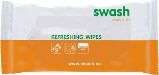 Swash Refreshing Wipes Ongeparfumeerd (32) | bol