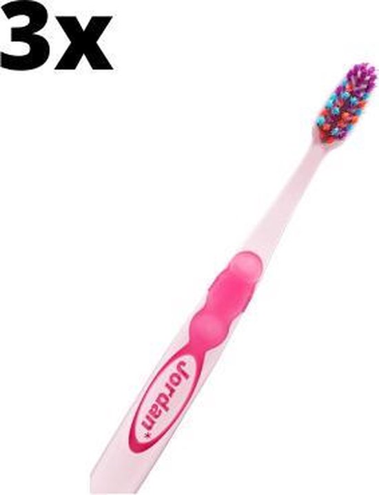 3x Jordan Hello Smile Tandenborstel (leeftijd 9+) - Rozetinten ...