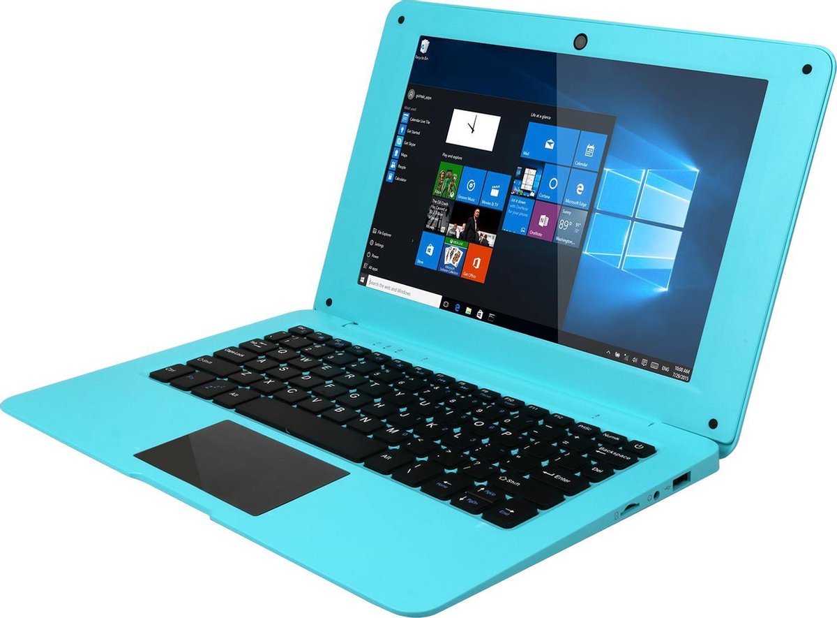 Kinderlaptop Blauw - Windows 10 OS - 10.1 inch - Notebook - Laptop ...