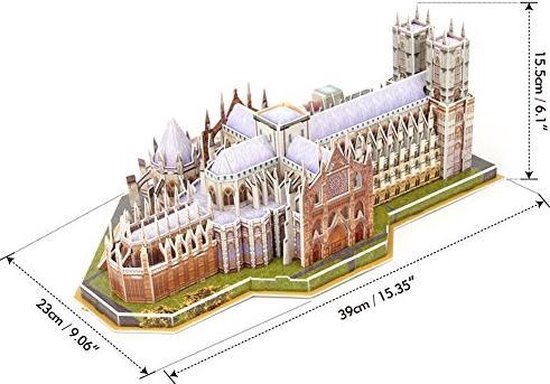 CubicFun - Westminster Abbey - 3D puzzel - World's Great Architecture | bol