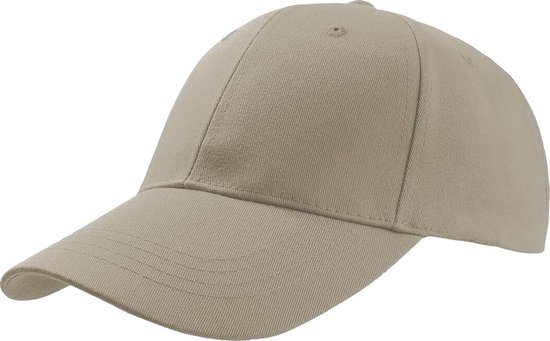 Atlantis Zoom Sports 6 Panel Baseball Cap (Pakket van 2) (Khaki) | bol