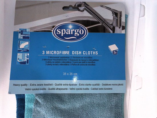 Doeken | Microvezel | Spargo - Schoonmaakdoeken 3stuks. | bol