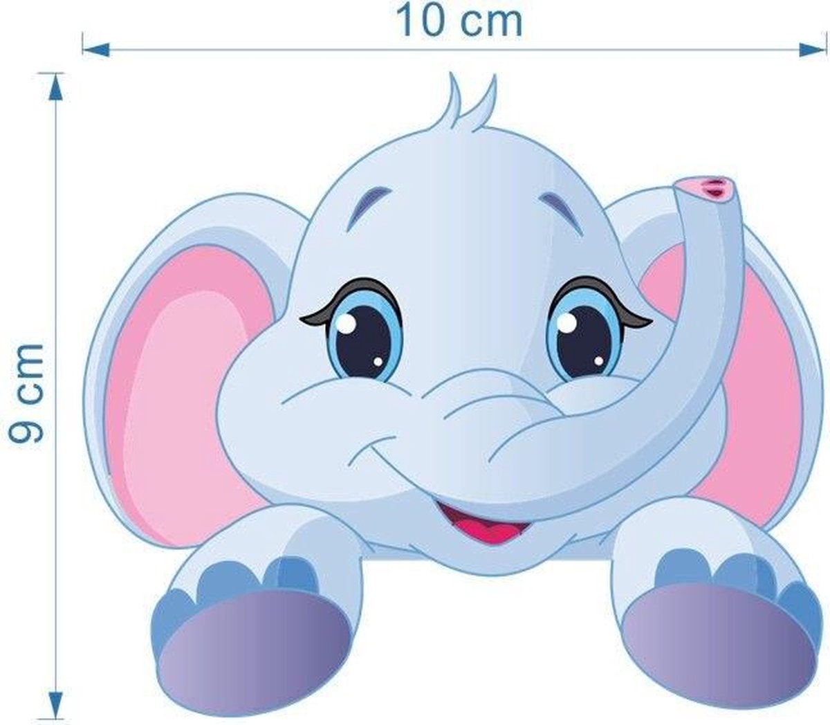Lichtknop sticker met olifant | bol.com