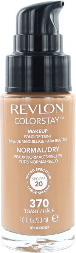 Revlon Colorstay Foundation With Pump - 370 Toast (Dry Skin) | bol.com