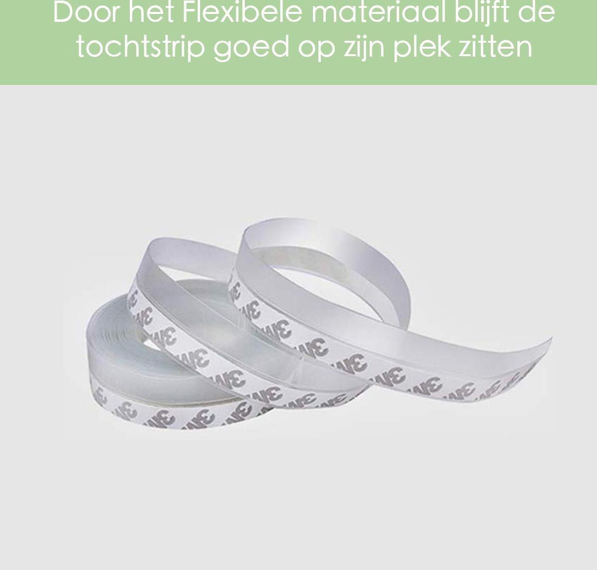 Tochtstrips voor Deur en Raam Zelfklevend 5 Meter x 3,5 cm - Bespaar ...