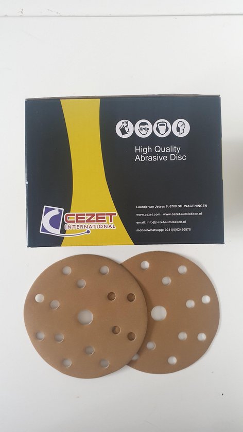 CEZET duurzame golden schuurpapier - schijf – grit/fijnheid: P 220 ...