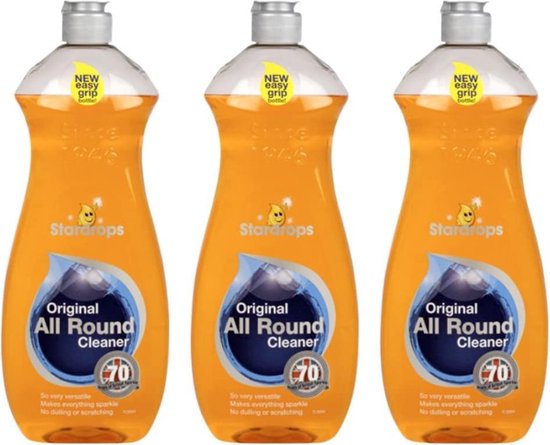 Stardrops Original All round cleaner 3 x 750 ml. Geen pluizen, geen ...