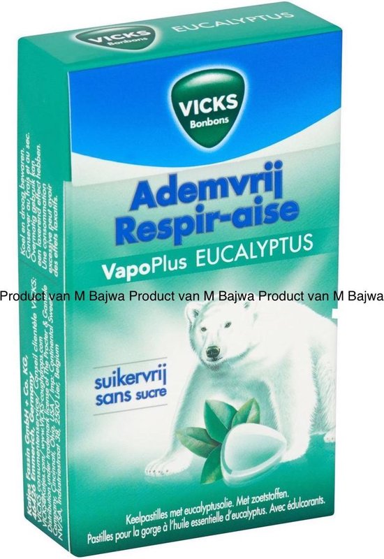 Vicks ademvrij vapoplus eucalyptus minibox 40 gr | bol