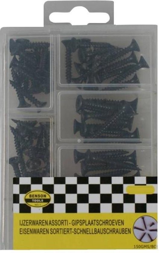 Gipsplaatschroeven - Schroef - Schroeven - Assortiment Box | bol