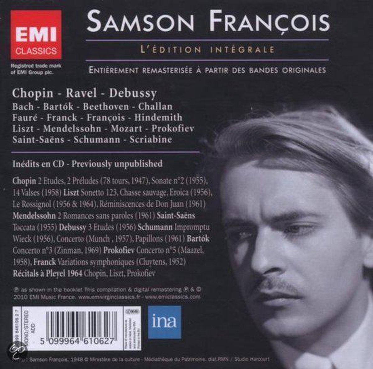 Samson François: L'Edition Intègrale, Samson Francois | CD (album ...