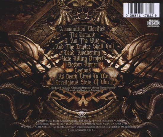 Impious - Death Domination (CD), Impious | CD (album) | Muziek | bol.com