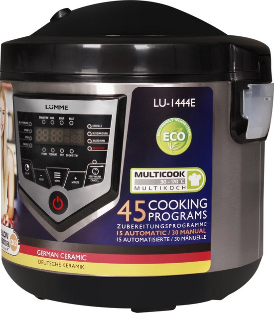 LUMME LU-1444E Multicooker (black/ss) | bol.com