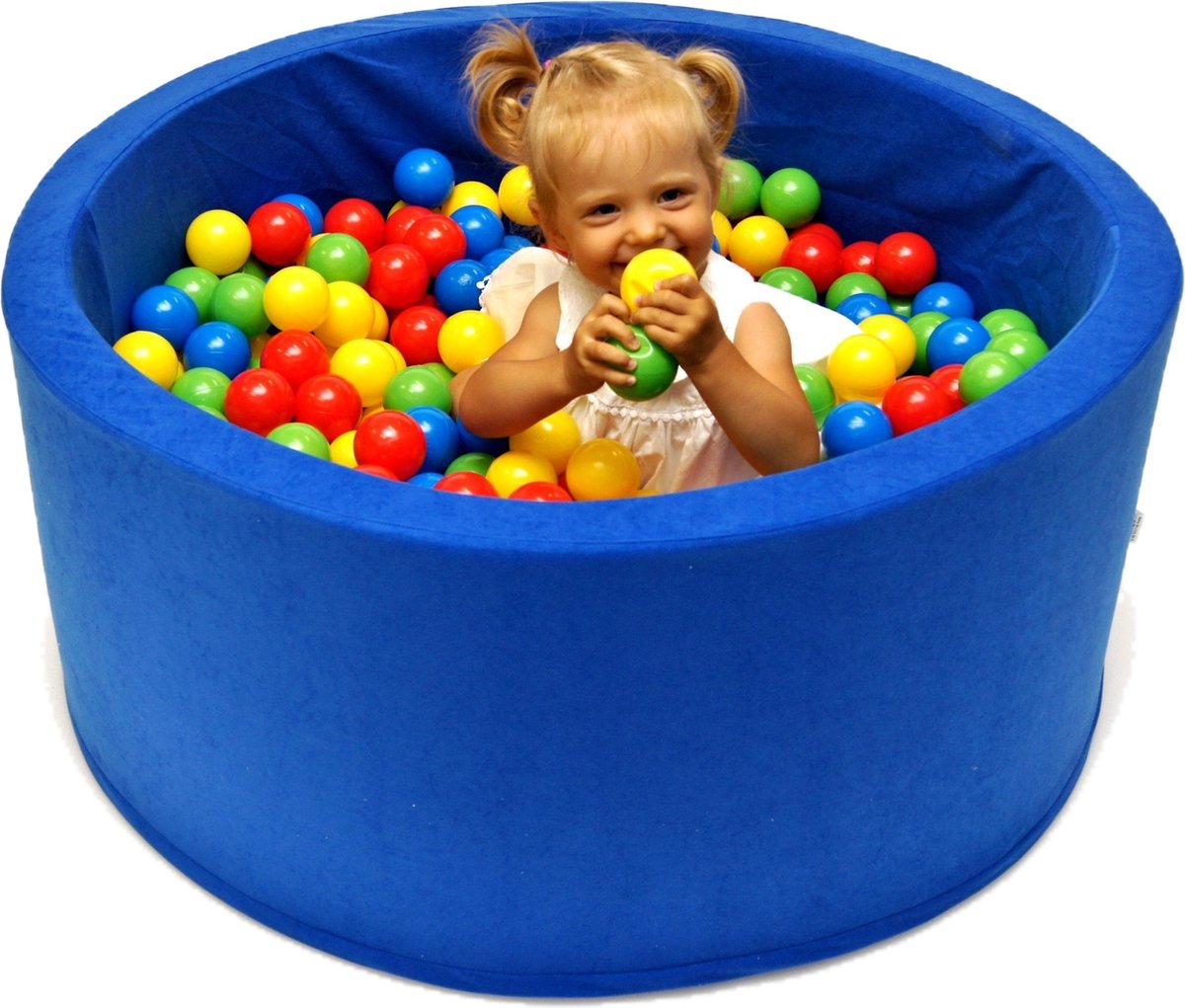 Ballenbak - stevige blauwe ballenbad - 90 x 40 cm - 200 ballen Ø 7 cm ...