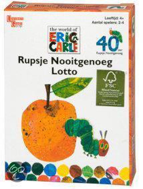 *Rupsje Nooitgenoeg Lotto, Eric Carle | 0794764017915 | Boeken | bol