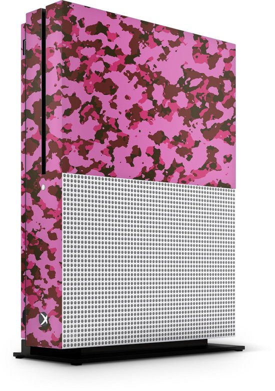 Xbox One S Console Skin Camouflage Roze | bol.com