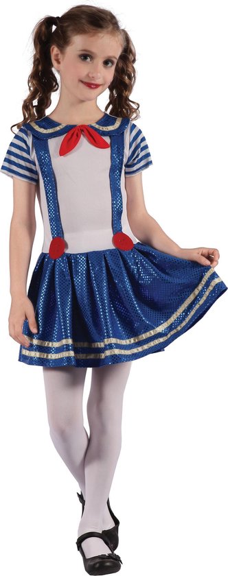 Vegaoo - Glanzend matrozen kostuum voor meisjes | bol