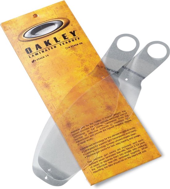 Oakley Crossbril Laminated Tear-Off's-Oakley Front Line | bol.com