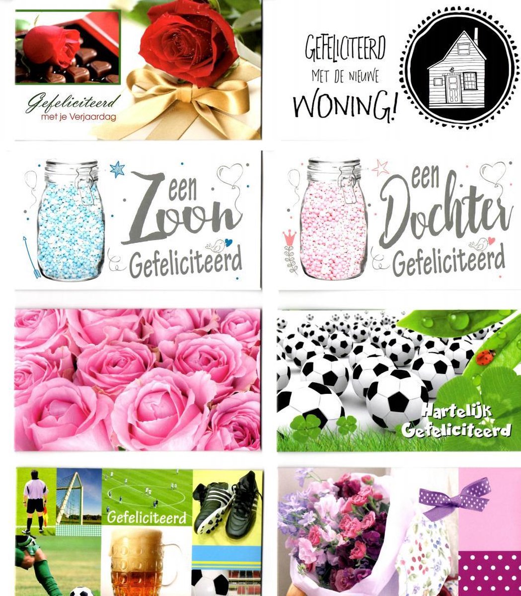 8 Cadeau enveloppen - Geschenkenveloppen / geldenvelop | bol.com