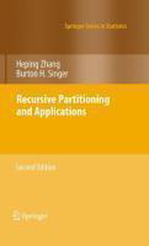 Recursive Partitioning And Applications 9781441968234 Heping Zhang