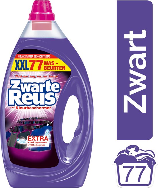 Zwarte Reus Gel - Kwartaalverpakking - 77 wasbeurten - Wasmiddel | bol