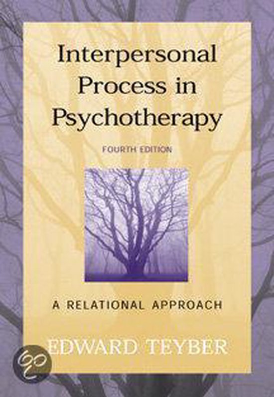 Interpersonal Process In Psychotherapy, Edward Teyber | 9780534362959 ...