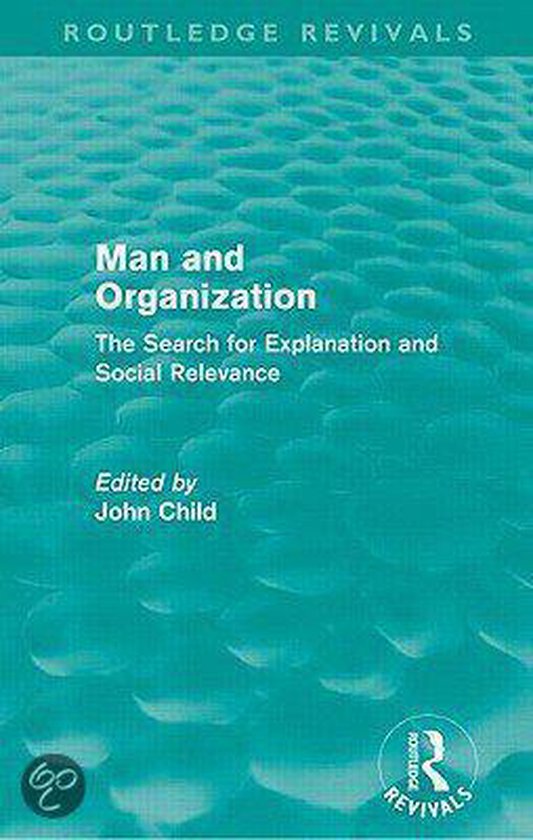 Man and Organization | 9780415669733 | Boeken | bol.com