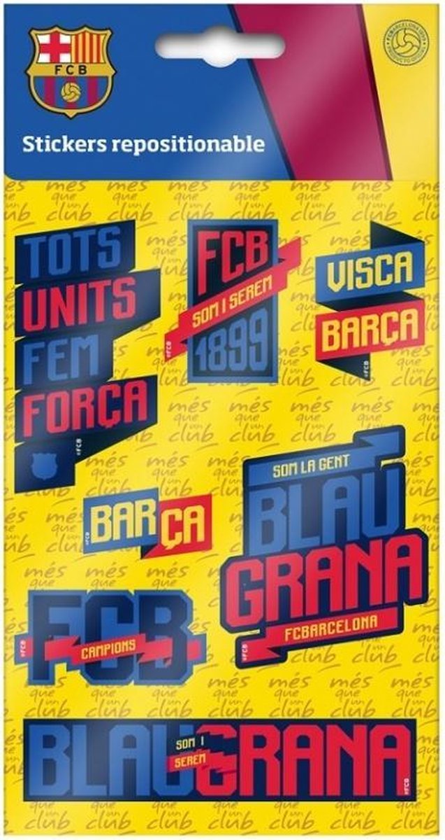 Fc Barcelona Stickers 7 Stuks | bol.com