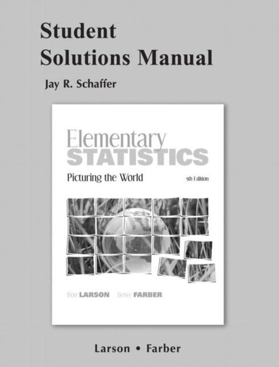 Elementary Statistics | 9780321693730 | Jay R. Schaffer | Boeken | bol