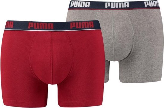 Puma - Basic Short 2-pack - Bordeaux | bol.com