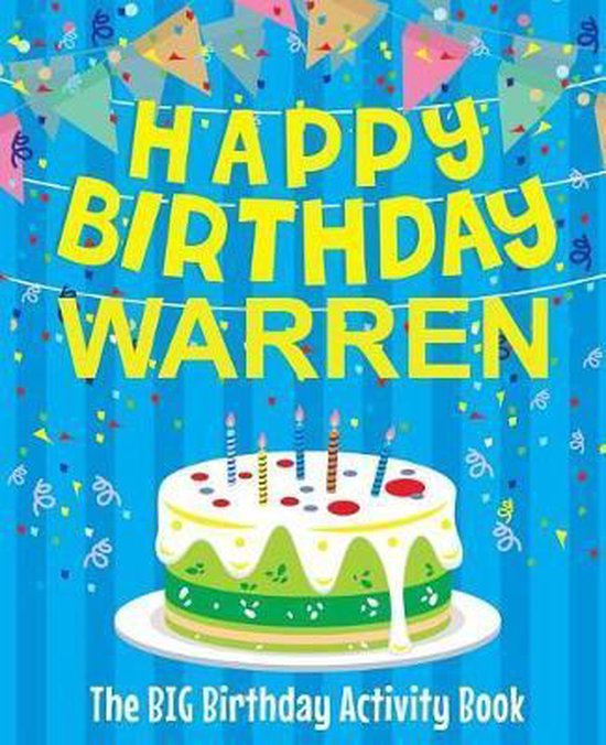 Happy Birthday Warren - The Big Birthday Activity Book, Birthdaydr ...
