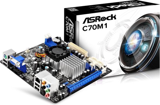 Asrock C70M1 AMD A50M NA (geïntegreerde CPU) Mini ITX moederbord | bol.com