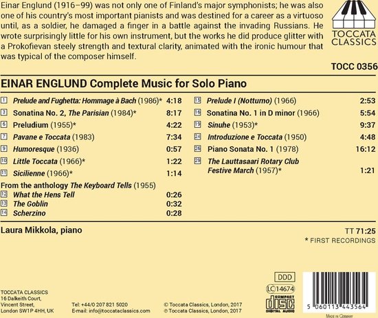 Laura Mikkola - Complete Music For Solo Piano (CD), Laura Mikkola ...