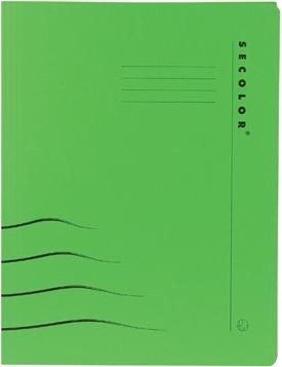Clipmap Secolor A4 100% gerecycled karton 250gr groen verpakt per 50 ...