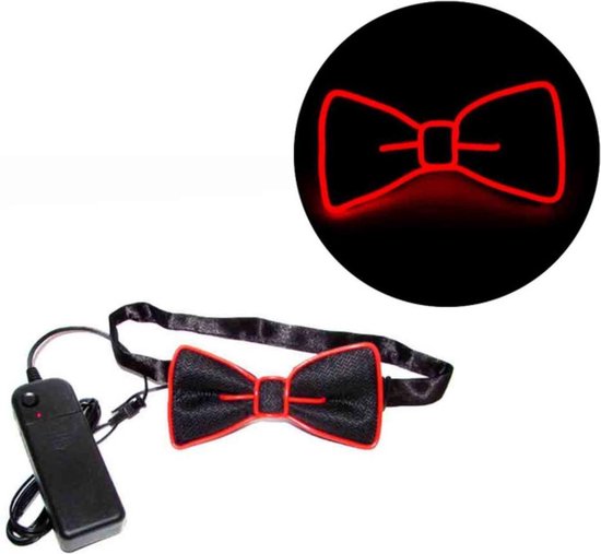 LED Strik | Flashing Bow Tie | Licht Strik met Lampjes | Rood LED | bol