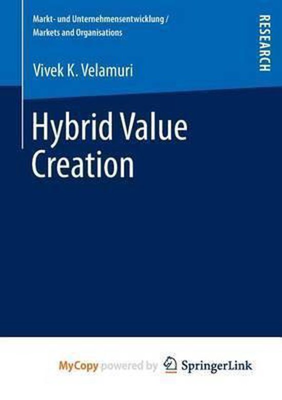 Hybrid Value Creation | 9783834939623 | Vivek K. Velamuri | Boeken ...
